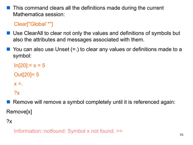 Chapter 2 Introduction To Mathematica Pptx