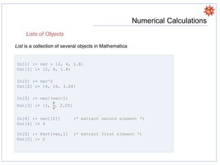 Chapter 2 =Introduction to Mathematica.pptx | Physics | Science