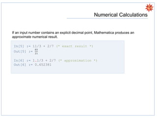 Chapter 2 =Introduction to Mathematica.pptx | Physics | Science