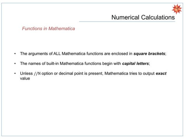 Chapter 2 =Introduction to Mathematica.pptx | Physics | Science