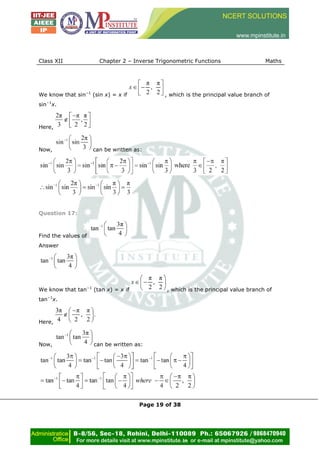 Chapter 2 inverse_trigonometric_functions | PDF