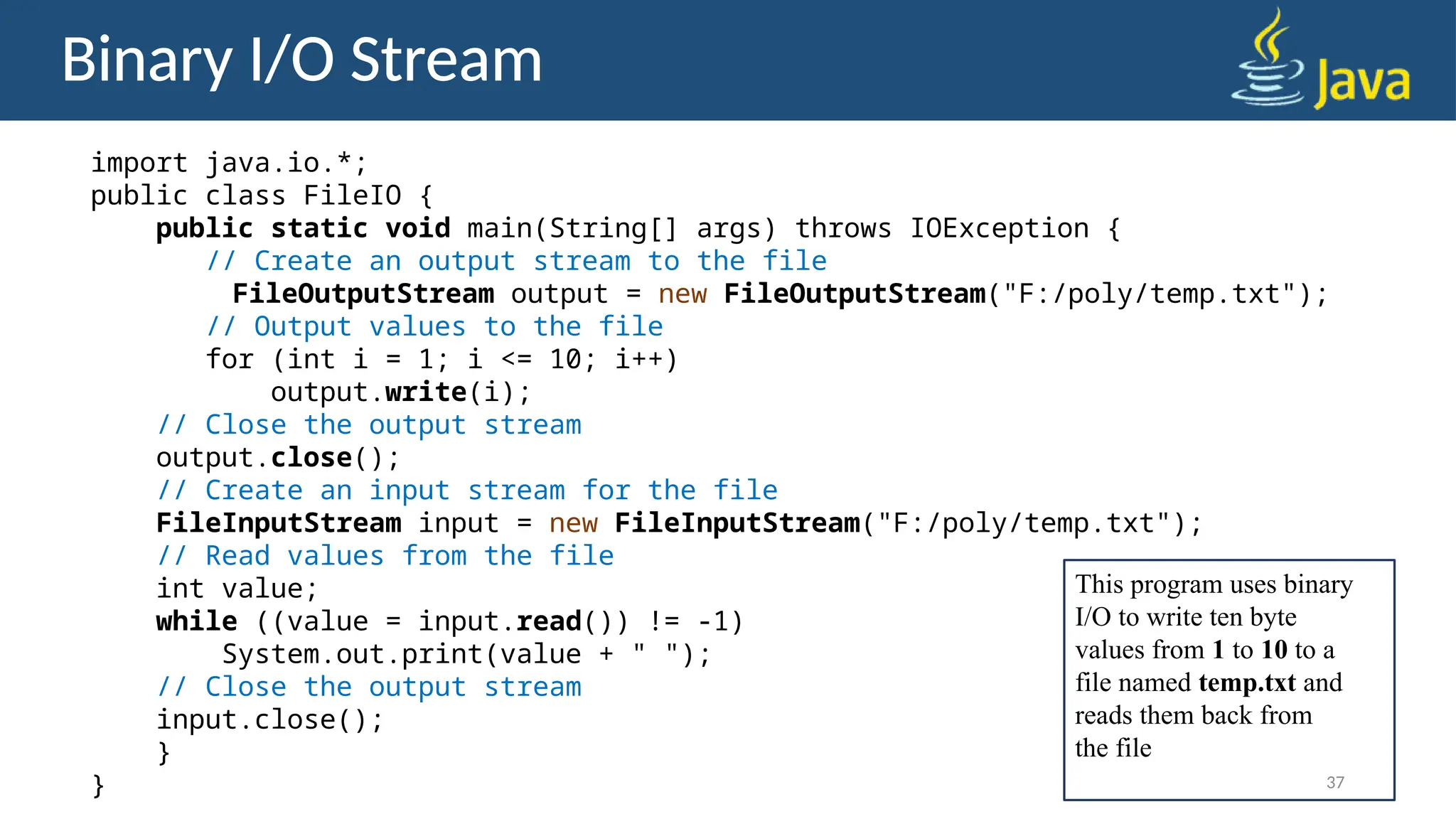 chapter 2(IO and stream)/chapter 2, IO and stream | PPTX | Programming Languages | Computing
