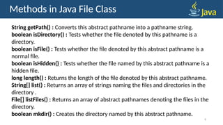 chapter 2(IO and stream)/chapter 2, IO and stream | PPTX | Programming Languages | Computing