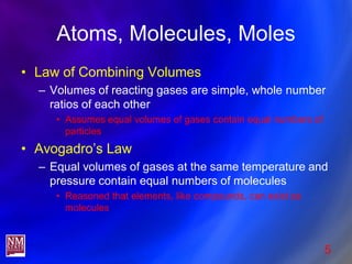 Chem 111 Chapter 2: Ions atoms and molecules | PDF