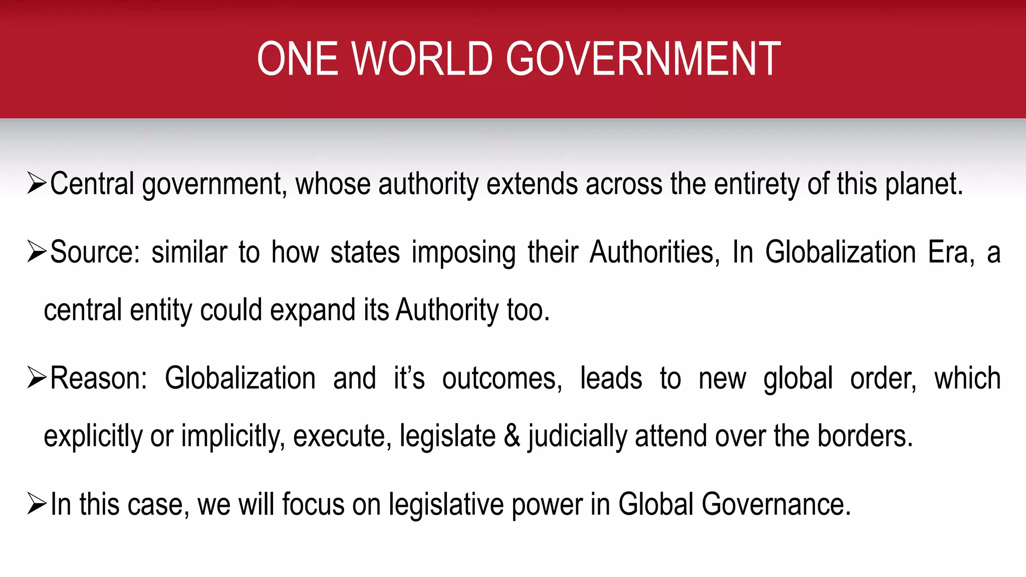 World Parliament | PPTX