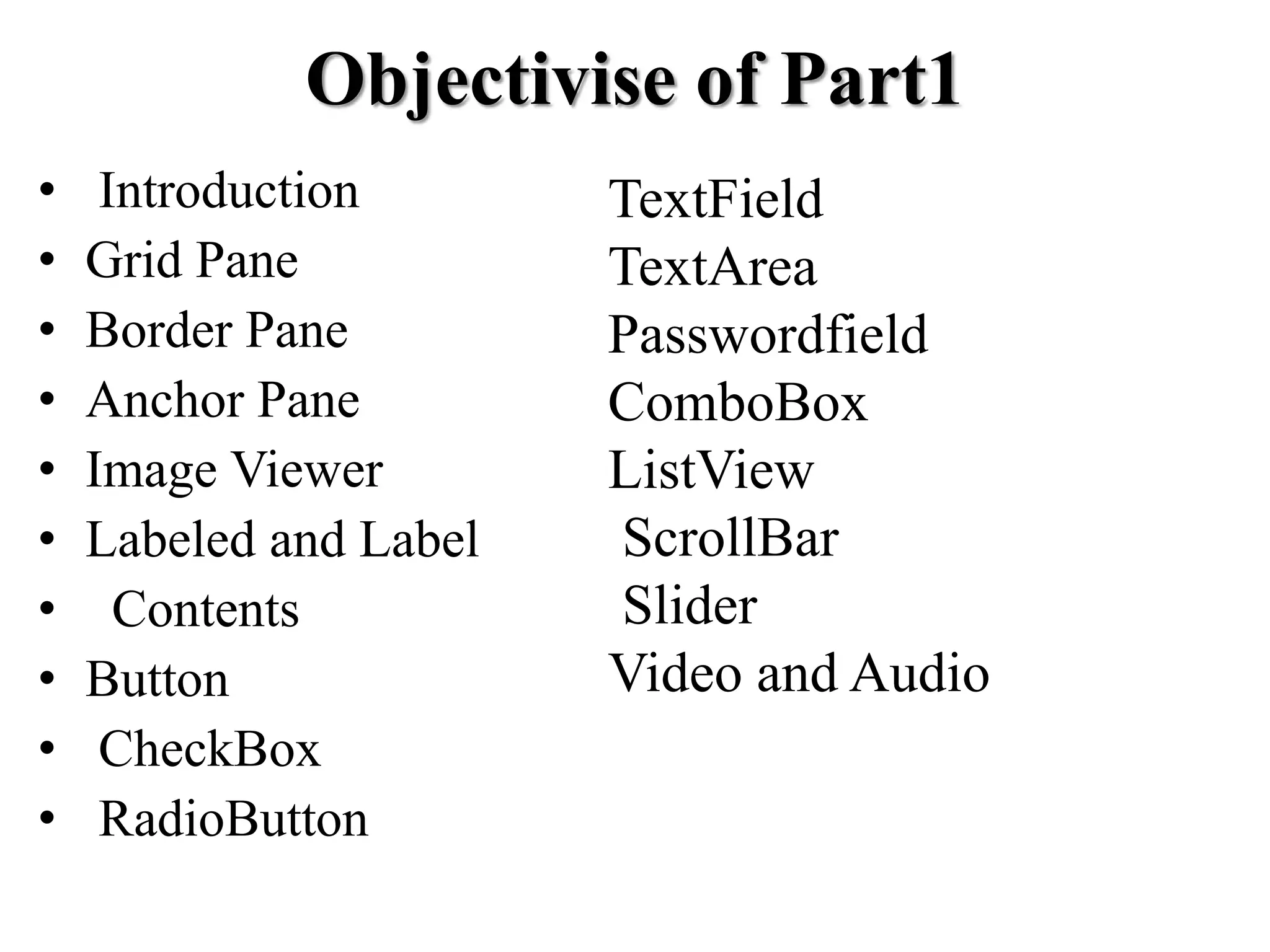 Chapter 2 Javafx Ui Controls And Multimedia Pptx