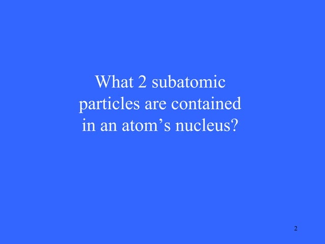 Chapter 2 jeopardy review | PPT | Chemistry | Science