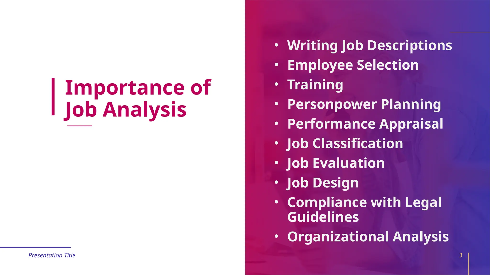 Chapter 2 Job Analysis and Evaluation - Industrial/Organizational ...