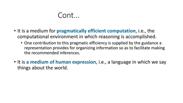 chapter2 Know.representation.pptx | Programming Languages | Computing