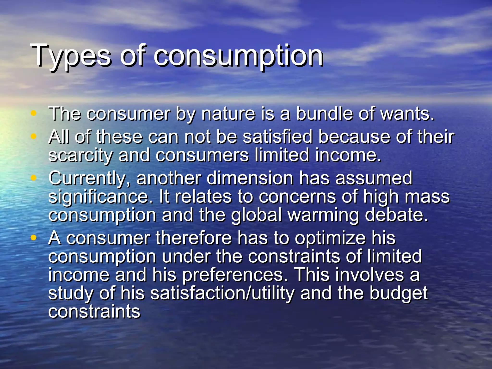 Chapter 2 law of diminshing marginal utility | PPT