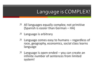 Chapter 2 learning about language structure | PPT