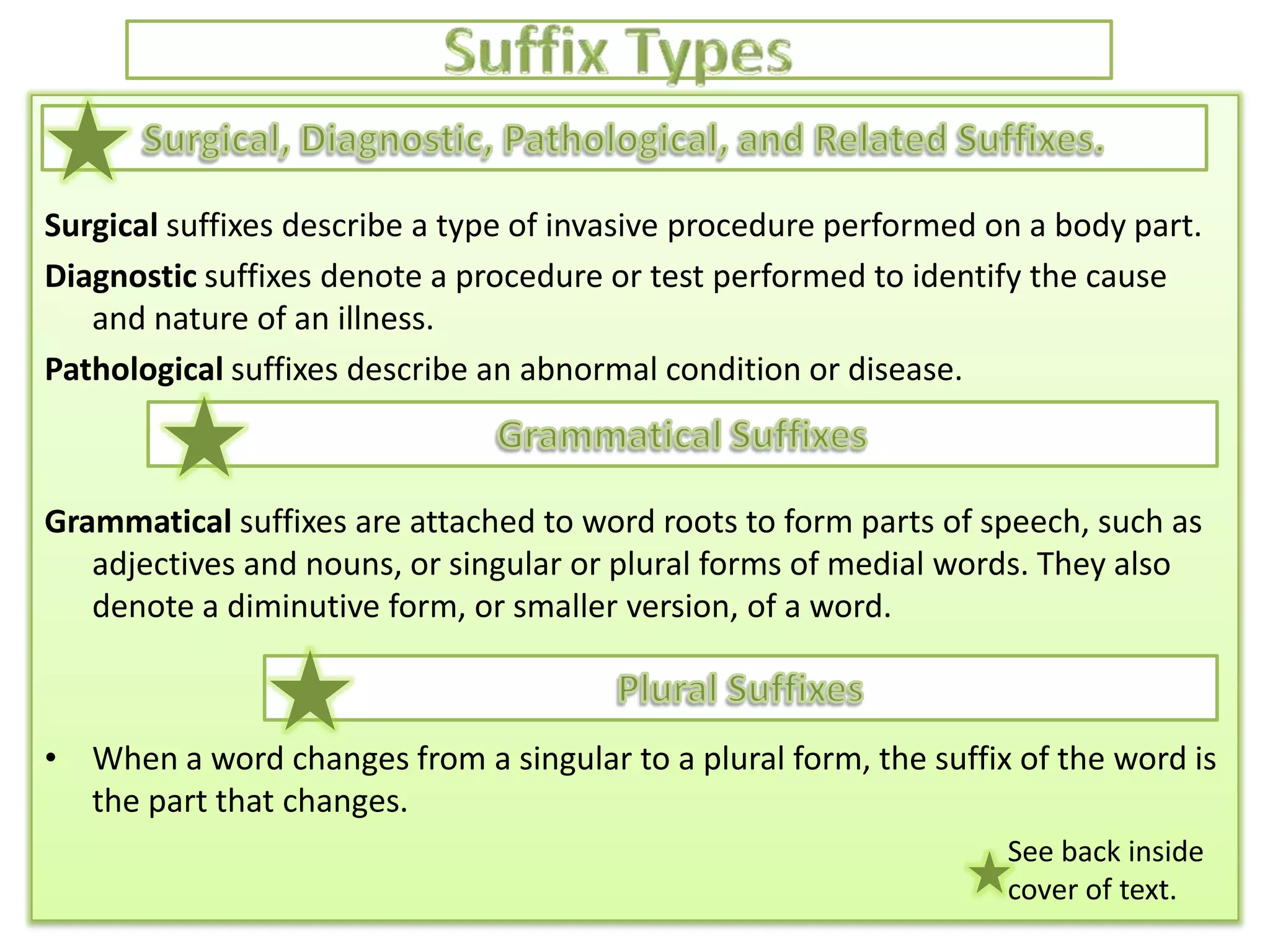 Chapter 2: Suffixes | PPTX