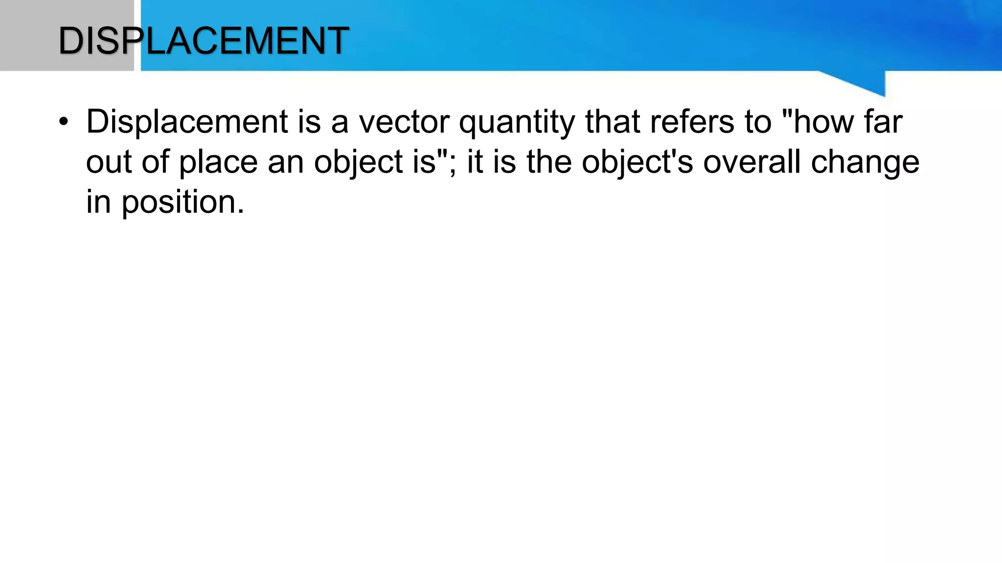 Chapter2 MOTION:LESSON 1 Distance vs Displacement | PPTX