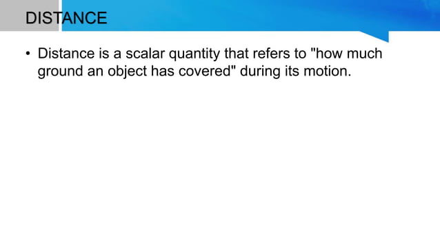 Chapter2 MOTION:LESSON 1 Distance vs Displacement | PPTX