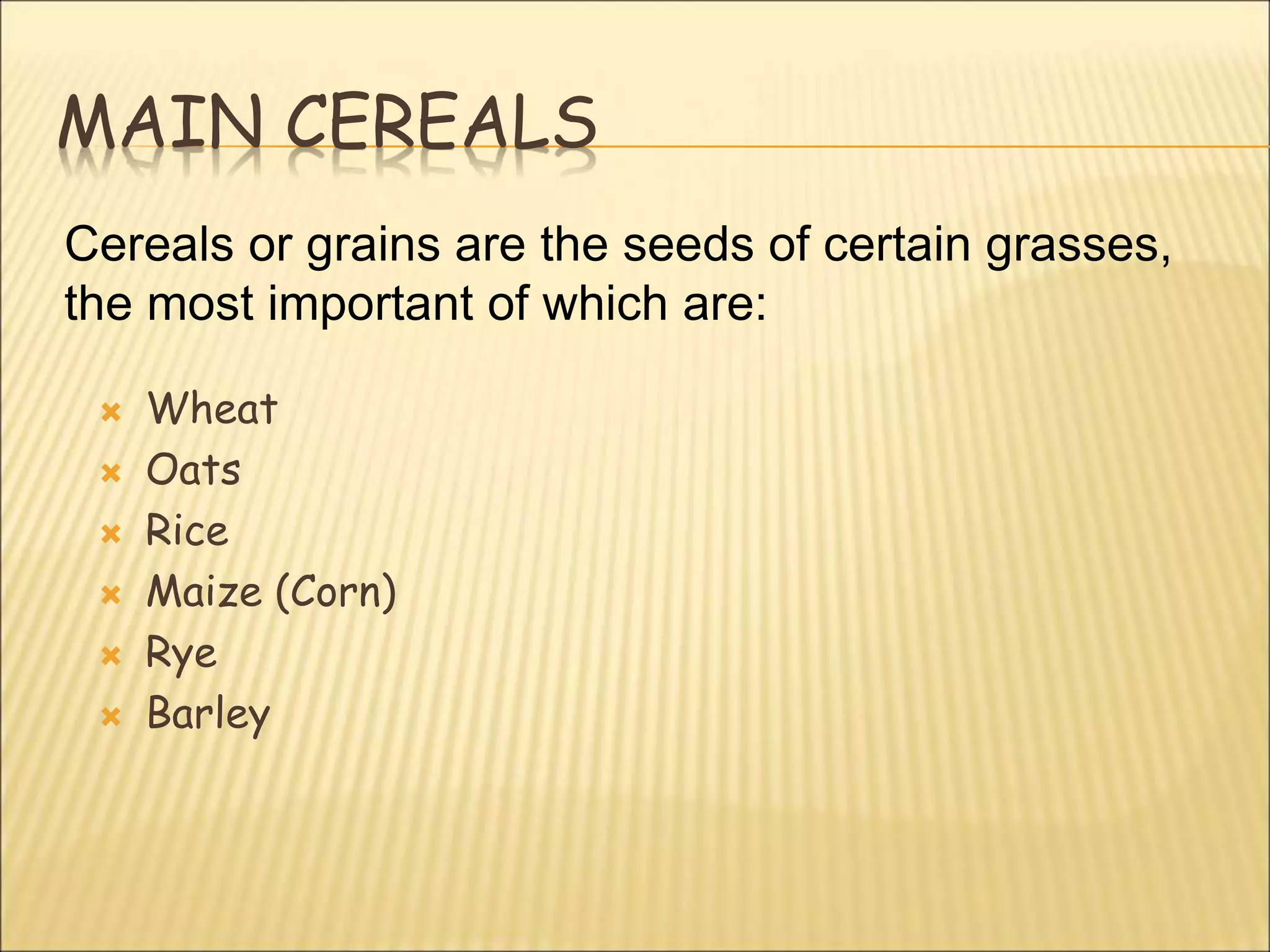 Chapter 2 lesson 1 preparing cereal dishes | PPTX
