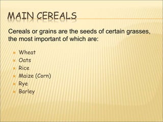 Chapter 2 lesson 1 preparing cereal dishes | PPTX