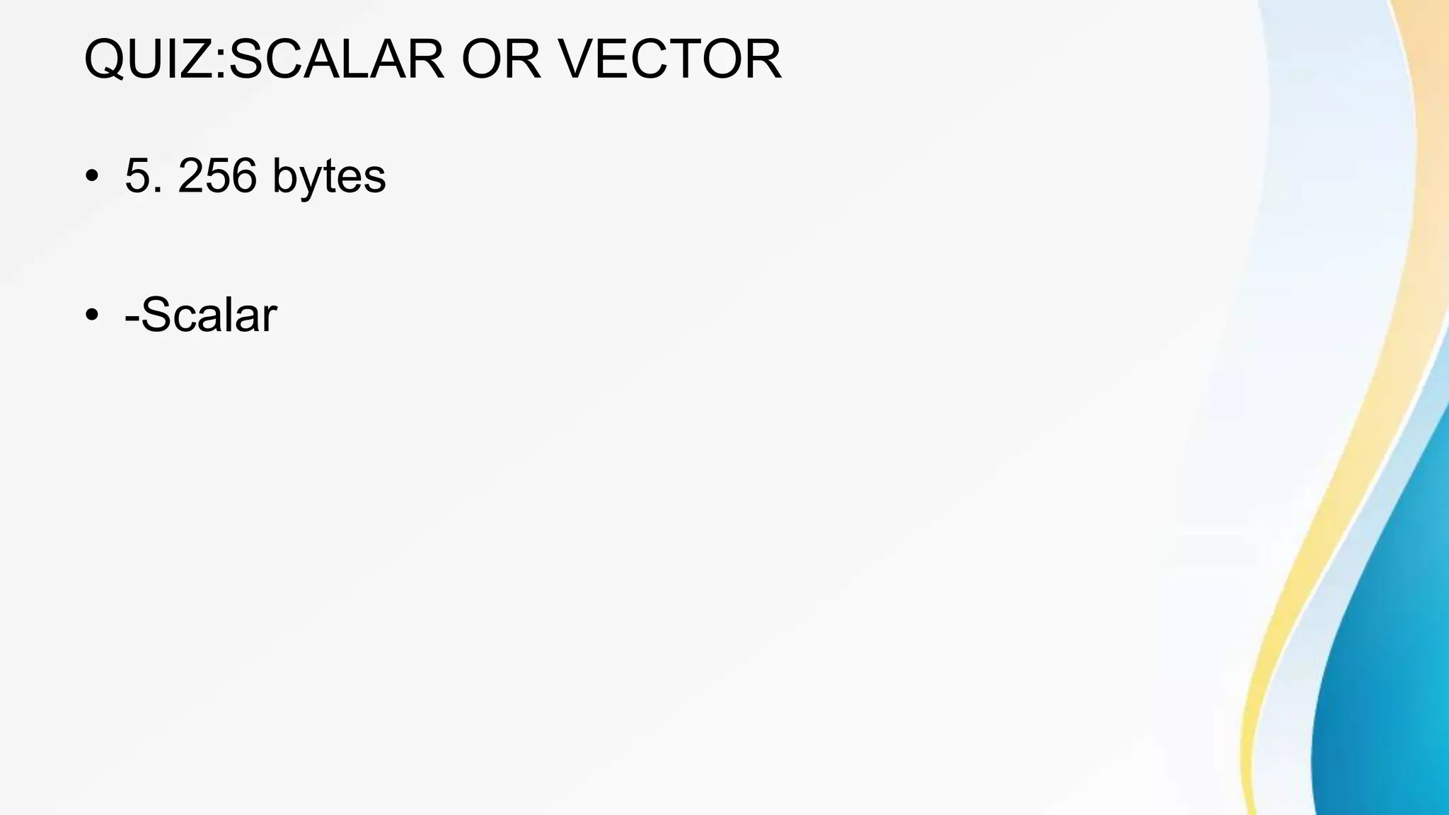 Chapter2 MOTION, LESSON 2 SCALAR VS VECTOR | PPT
