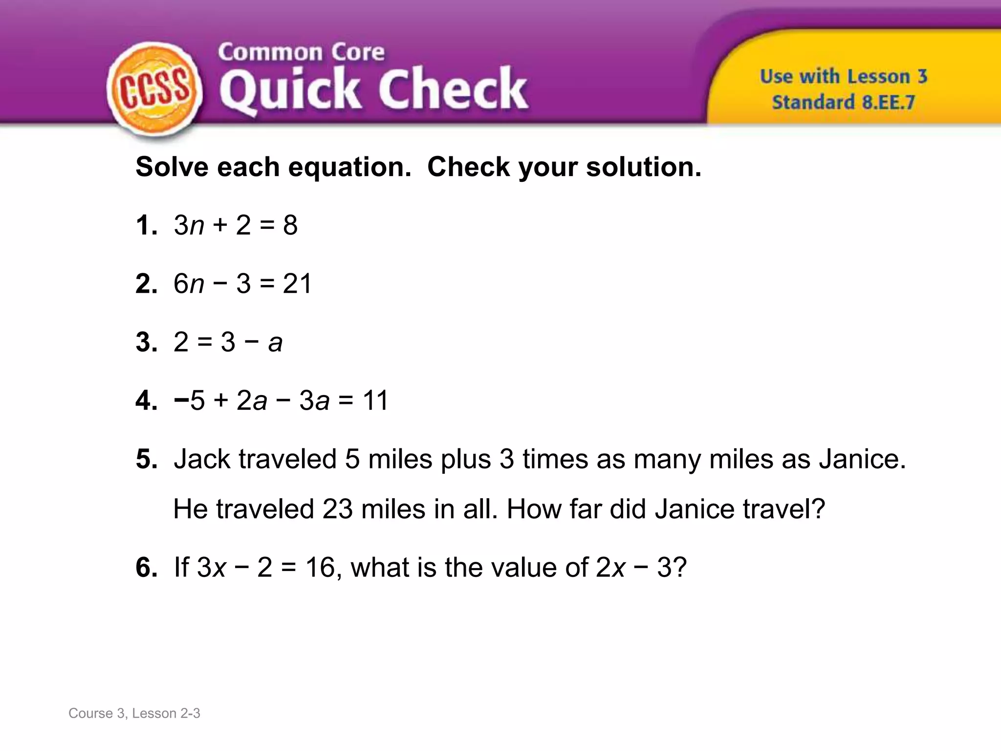 (8) Lesson 2.3 - Write Two-Step Equations | PPTX