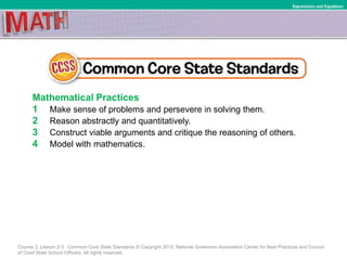 (8) Lesson 2.3 - Write Two-Step Equations | PPTX