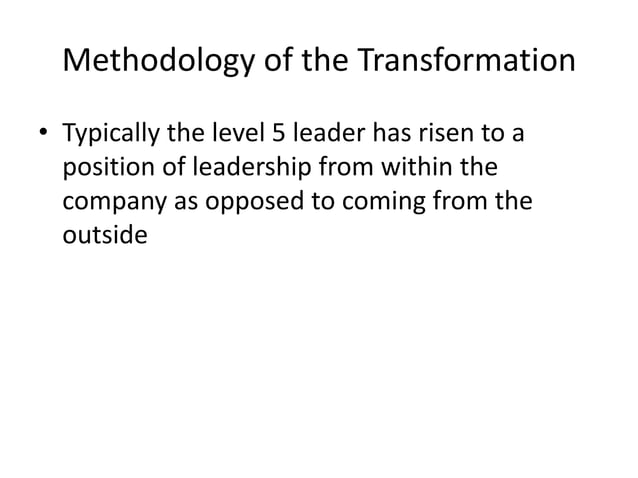 Chapter 2 level 5 leader presentation | PPT | Executive Leadership ...