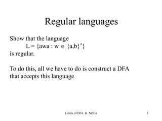 Chapter 2 limits of DFA NDFA.ppt