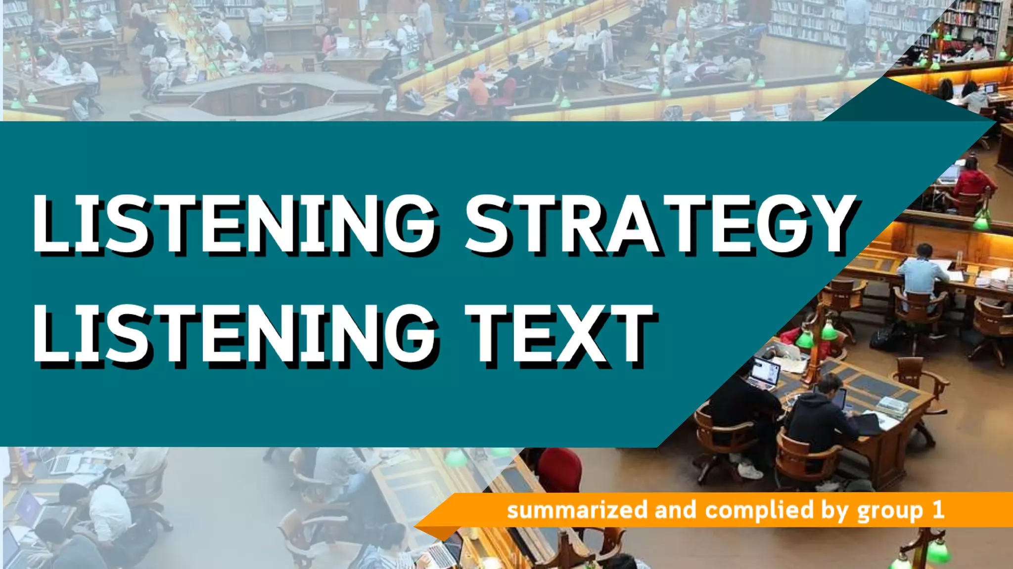 Chapter 2 listening text and listening strategies | PPTX