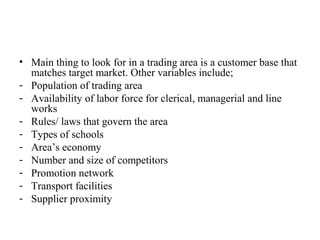 Chapter 2 mall management | PPT