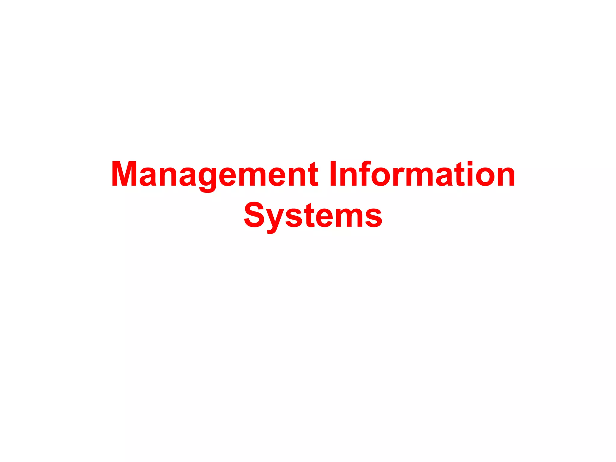 Chapter 2 Management Information System (Basics) | PPT