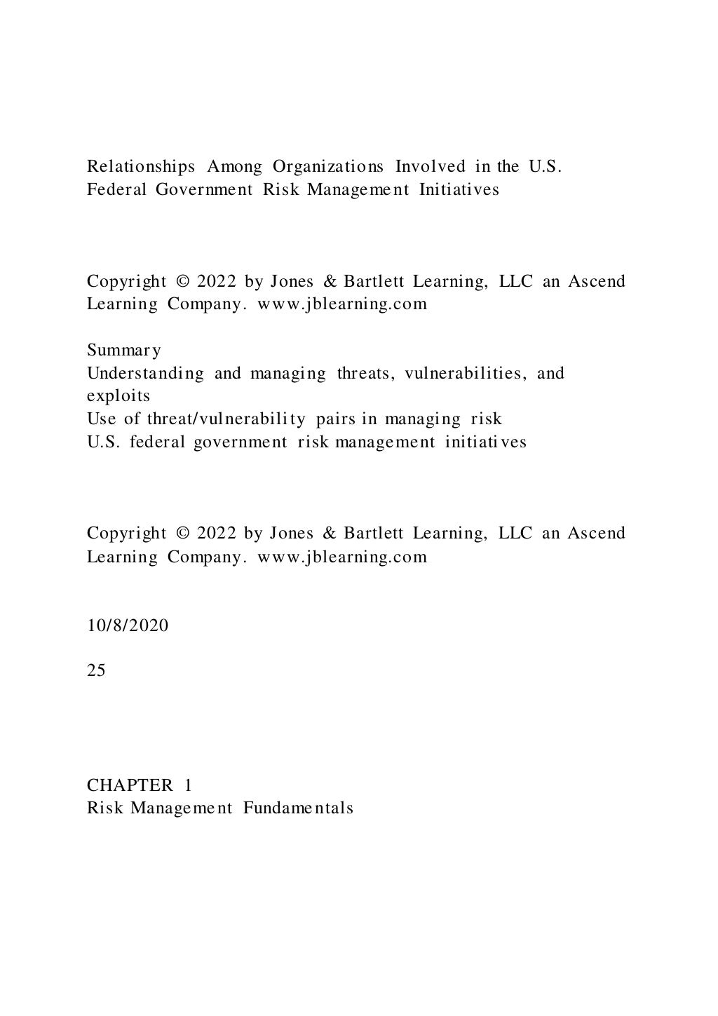 Chapter 2managing Risk Threats Vulnerabilities And Exploits Pdf