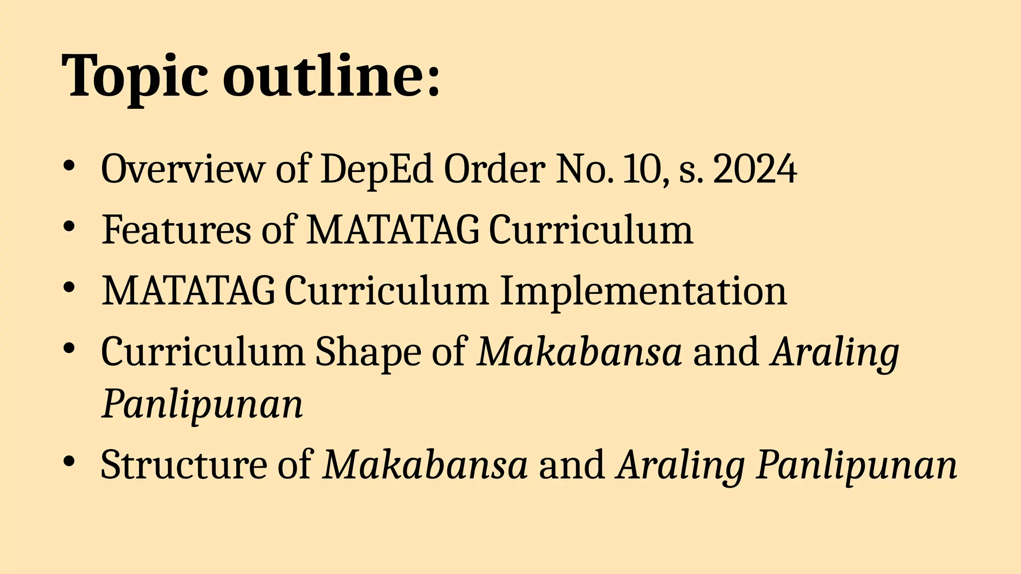 MATATAG Curriculum Framework for Social Studies | PPTX