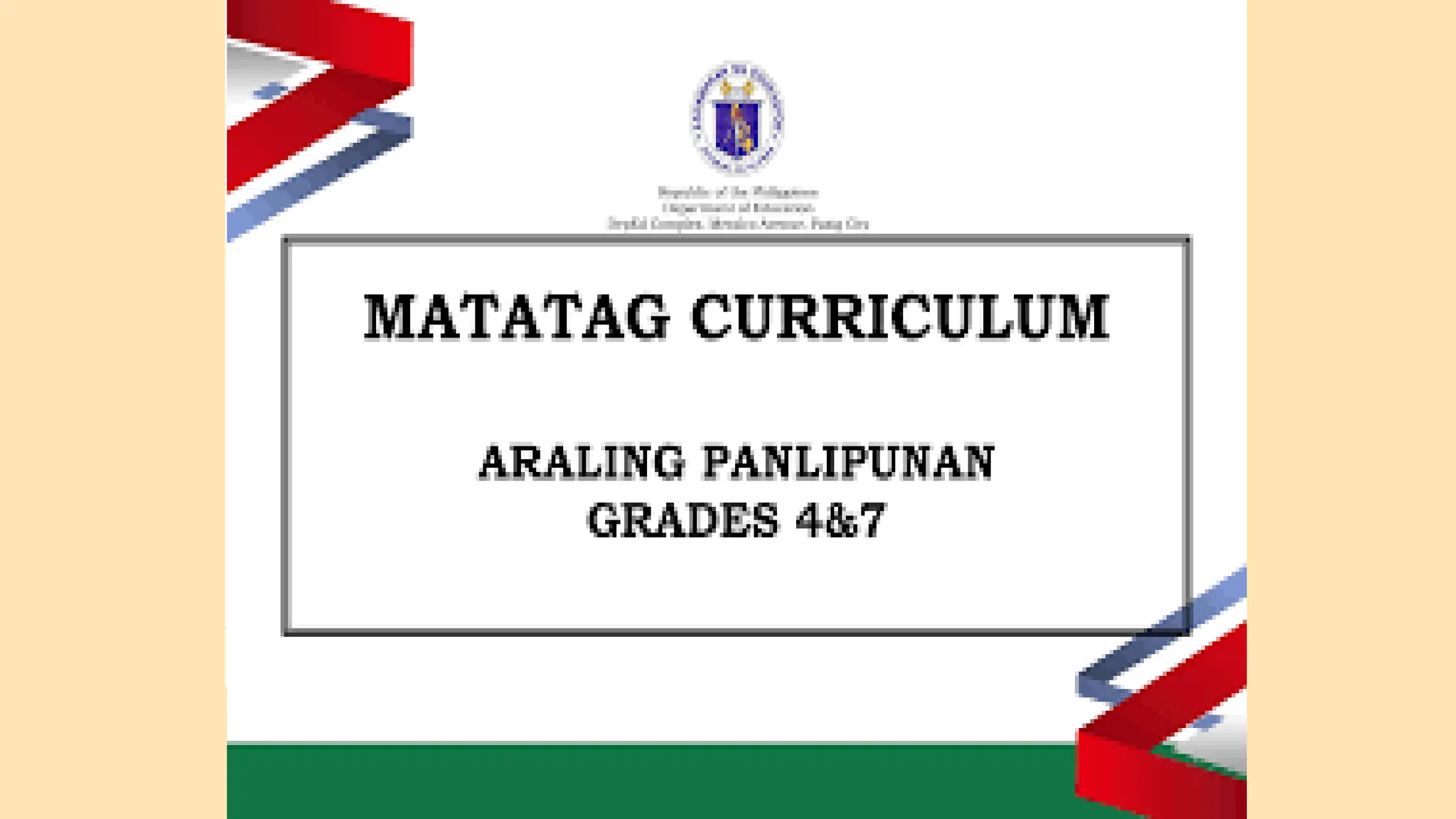 MATATAG Curriculum Framework for Social Studies | PPTX