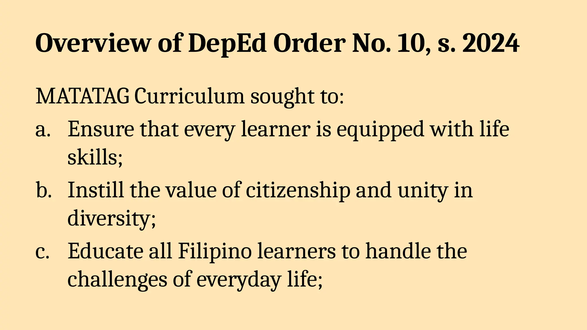 MATATAG Curriculum Framework for Social Studies | PPTX