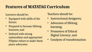 MATATAG Curriculum Framework for Social Studies | PPTX