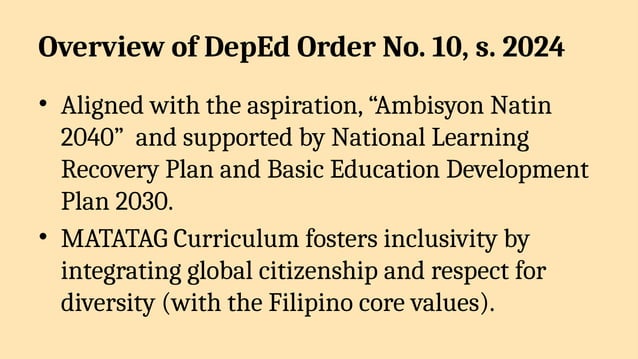 MATATAG Curriculum Framework for Social Studies | PPTX