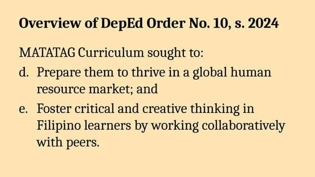 MATATAG Curriculum Framework for Social Studies | PPTX