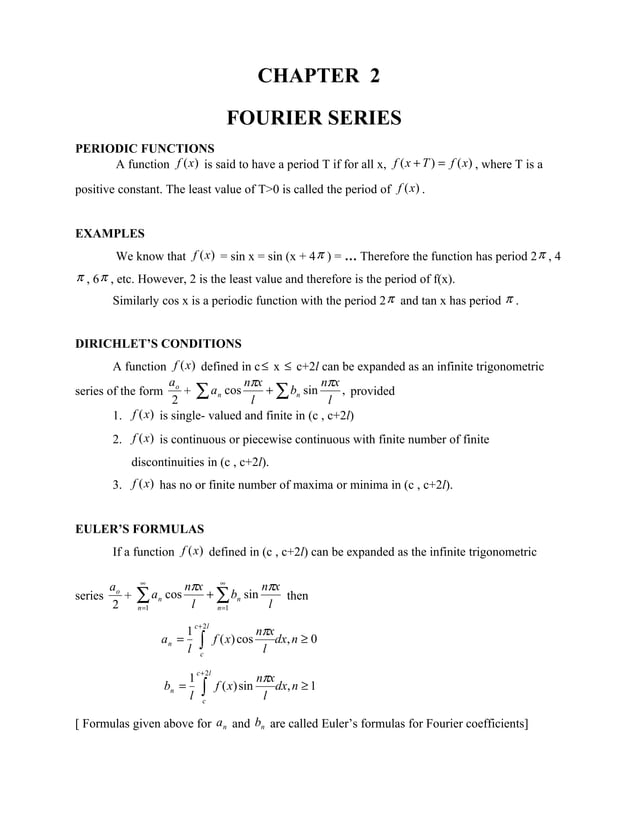 Chapter 2 (maths 3) | PDF