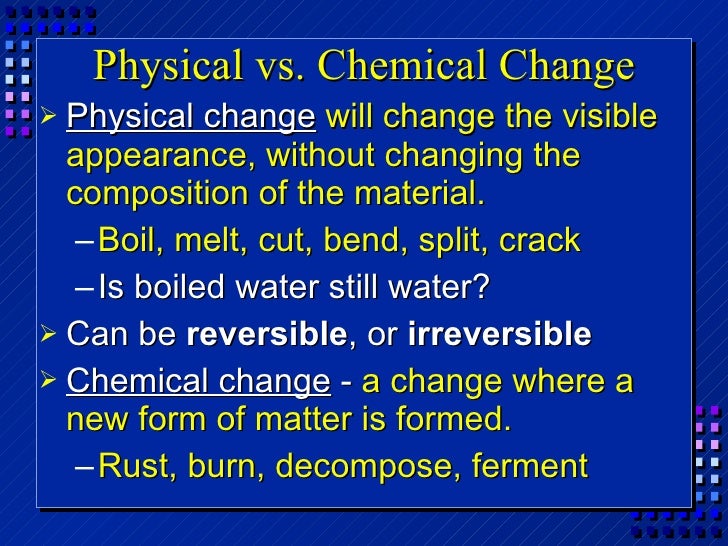 Chemistry - Chapter 2 matter and change