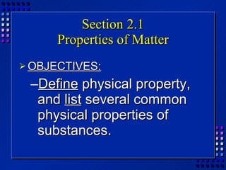 Chapter 2 matter and change | PPT