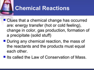 Chapter 2 matter and change | PPT | Chemistry | Science