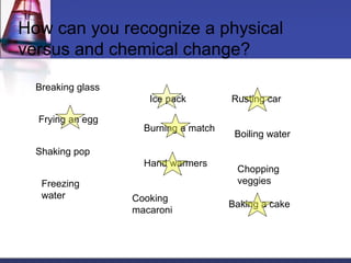 Chapter 2 matter and change | PPT | Chemistry | Science