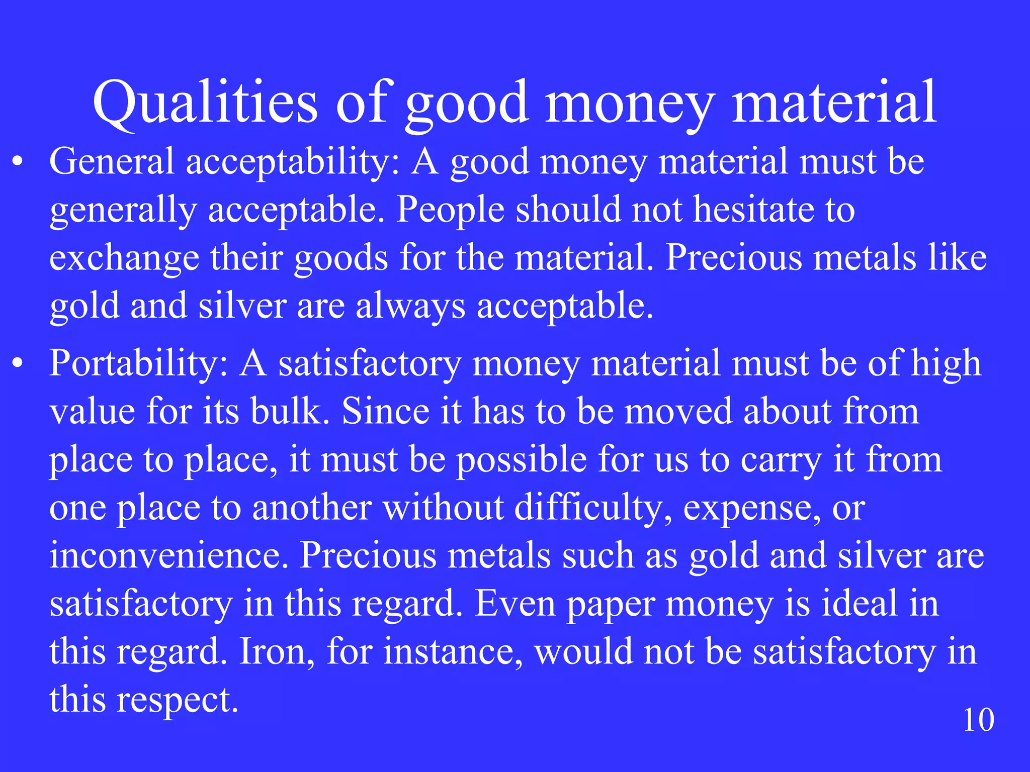 The role of money in the Macro Economy | PPT