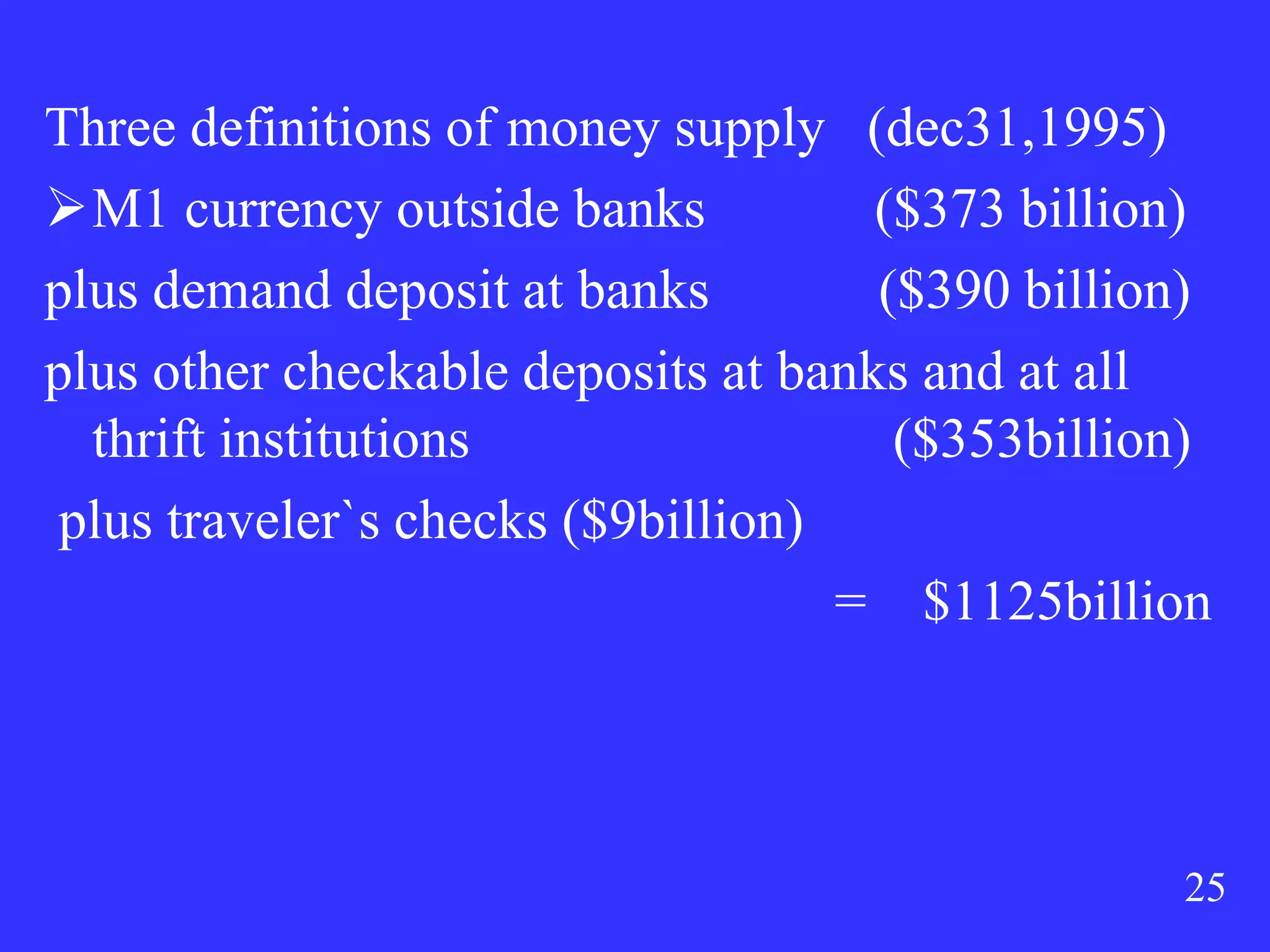 The role of money in the Macro Economy | PPT