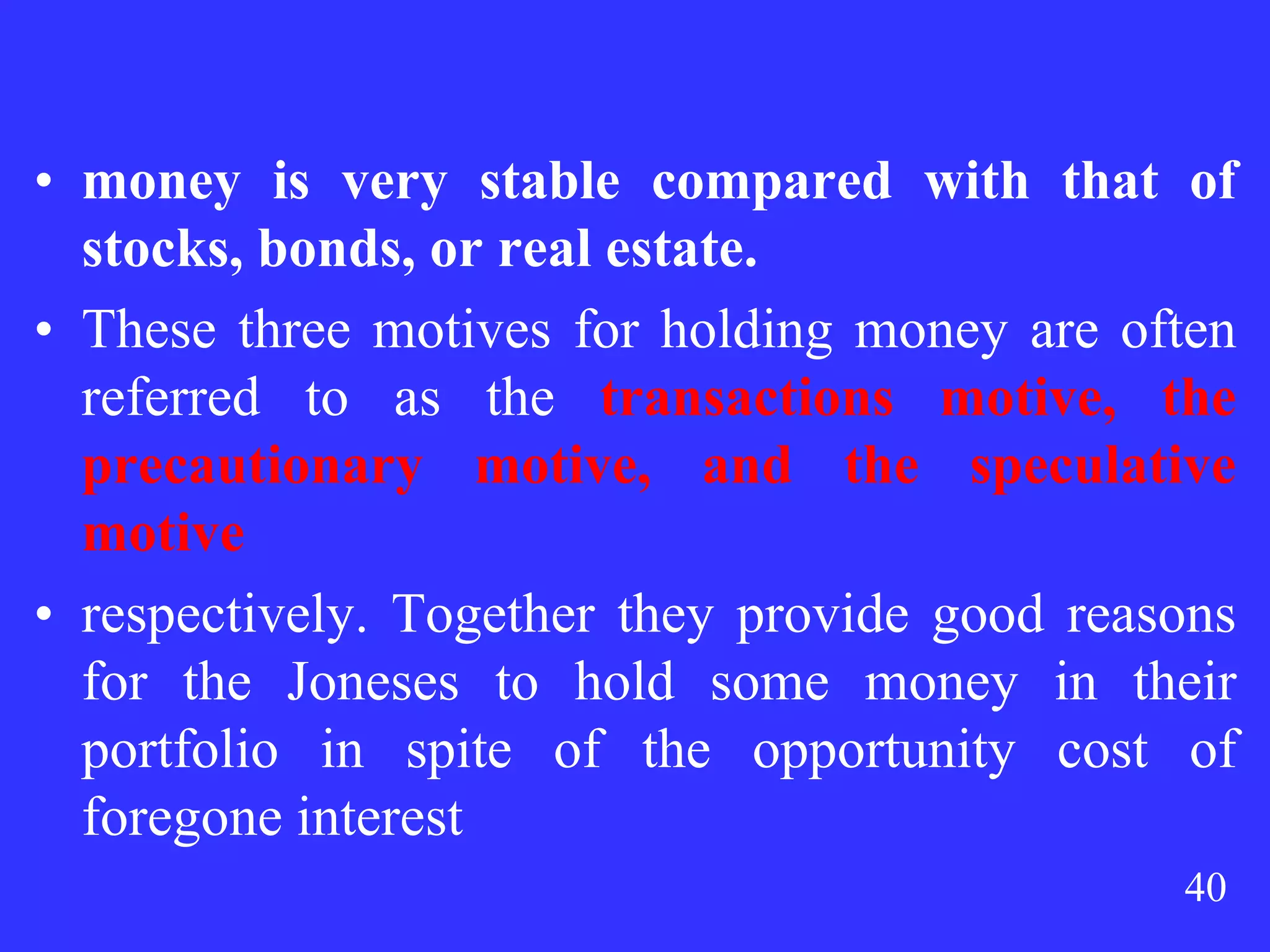 The role of money in the Macro Economy | PPT | Currencies | Economy