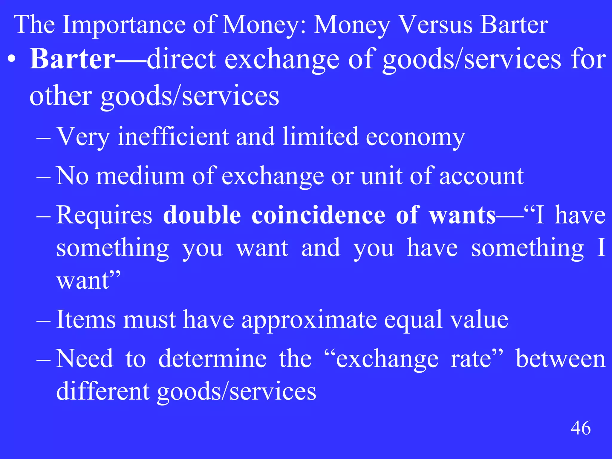 The role of money in the Macro Economy | PPT | Currencies | Economy