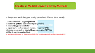 Chapter 2 Medical Oxygen Delivery Methods (Production to Hospital).pptx