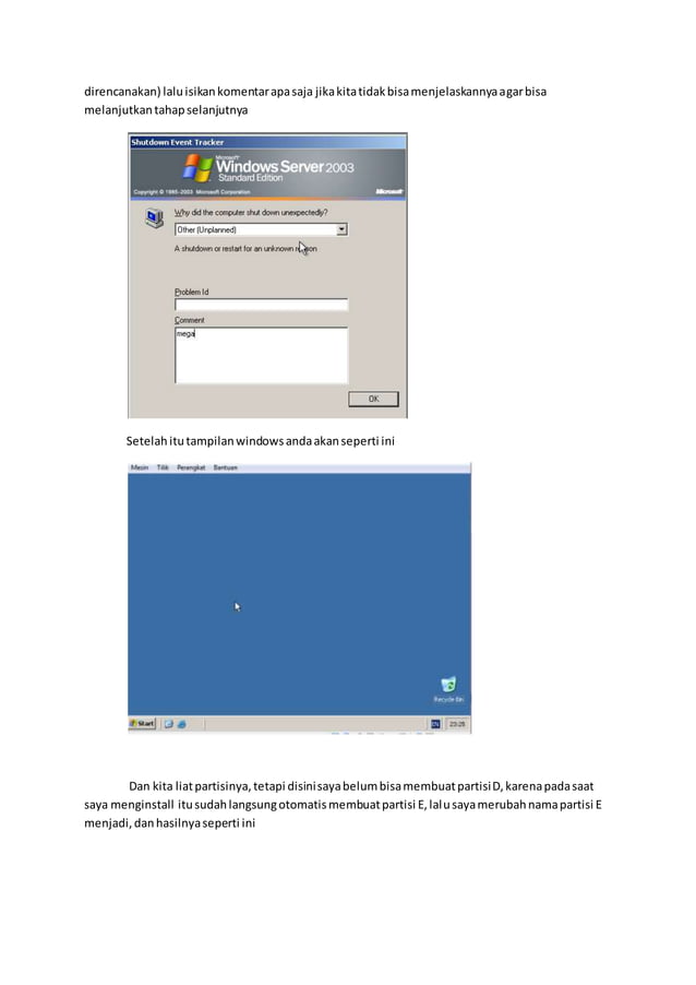 Chapter 2 menginstall windows server 2003 | PDF