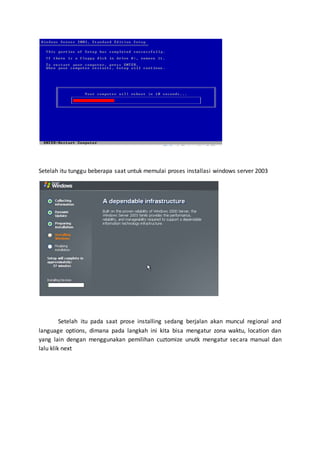 Chapter 2 menginstall windows server 2003 (autosaved) | PDF