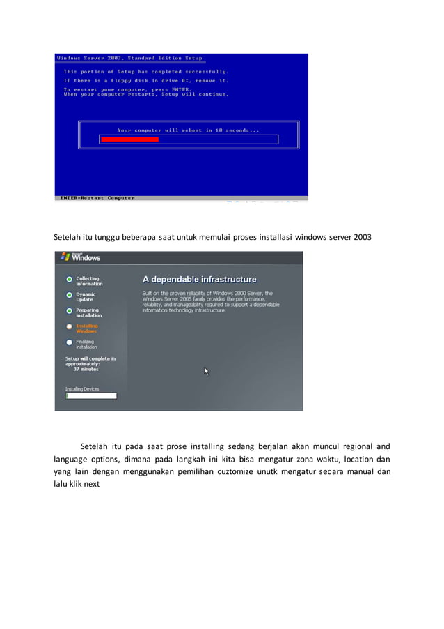 Chapter 2 menginstall windows server 2003 (autosaved) | PDF