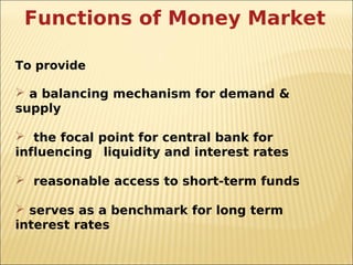Chapter 2 money market | PPT