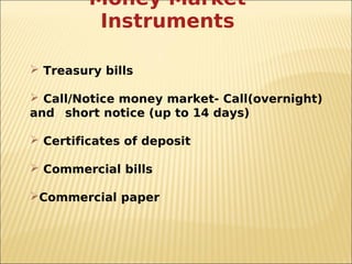 Chapter 2 money market | PPT